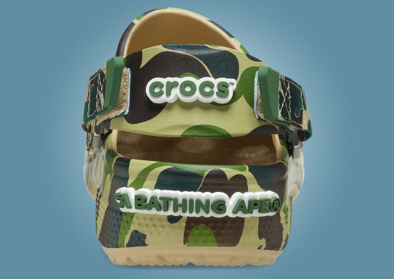 The BAPE x Crocs Classic Clog ABC Camo Pack Releases March 2025