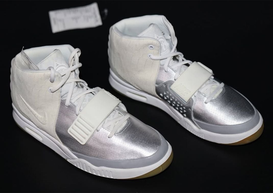Unseen Nike Air Yeezy 2 Metallic Silver Sample Appears Online