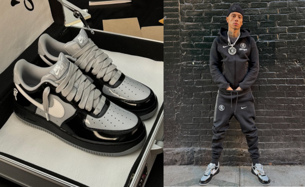 Central Cee’s Nike Collab Continues with a Black and Grey Patent Air ...