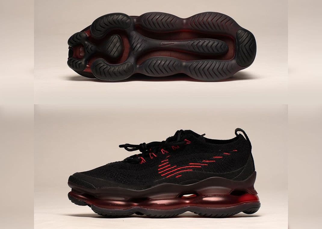Nike's Air Max Scorpion Flyknit Gets The Legendary Bred Treatment