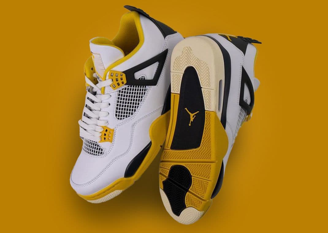 The Women's Air Jordan 4 Retro White Vivid Sulfur Releases April 2024