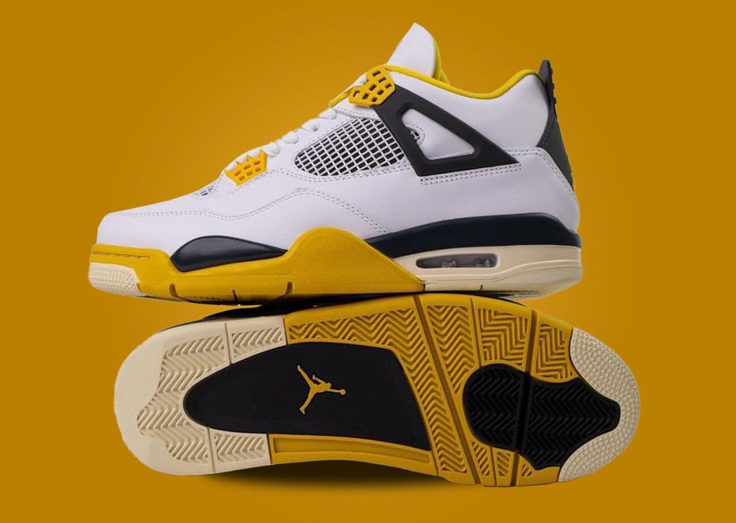 The Women's Air Jordan 4 Retro White Vivid Sulfur Releases April 2024