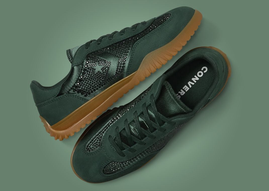 The Swarovski x Converse Run Star Trainer Deep Emerald Releases ...