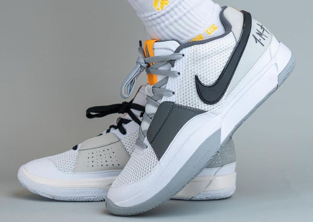 The Nike Ja 1 White Light Smoke Grey Releases August 11