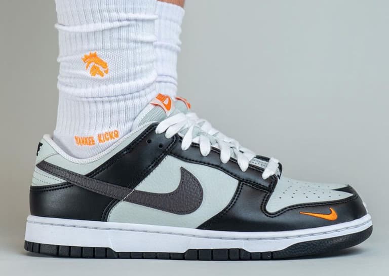 On-Foot Look At The Nike Dunk Low Mini Swoosh Orange Panda