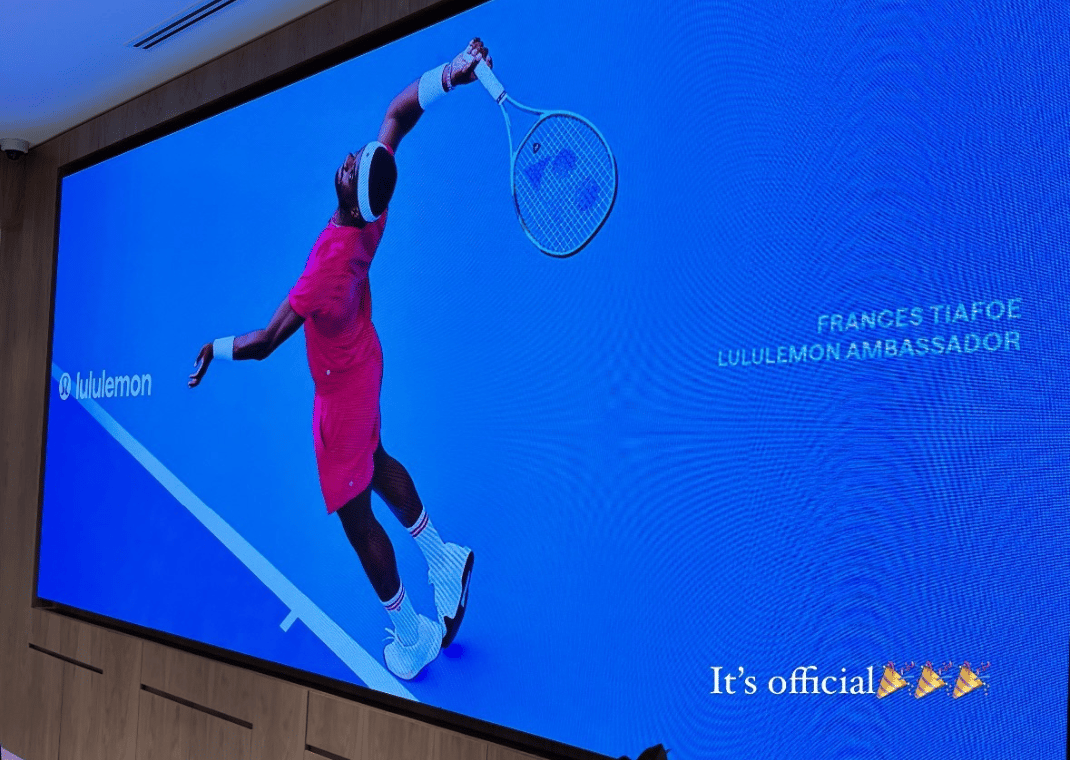 Frances Tiafoe Leaves Nike and Joins lululemon