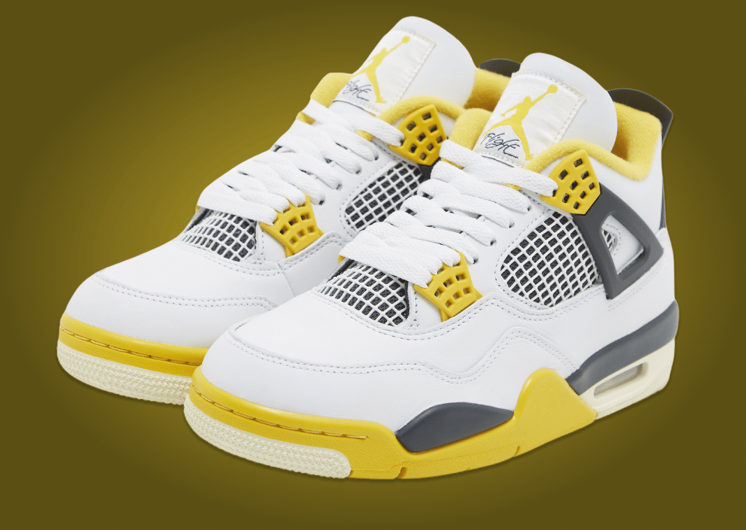 The Women's Air Jordan 4 Retro White Vivid Sulfur Releases April 2024