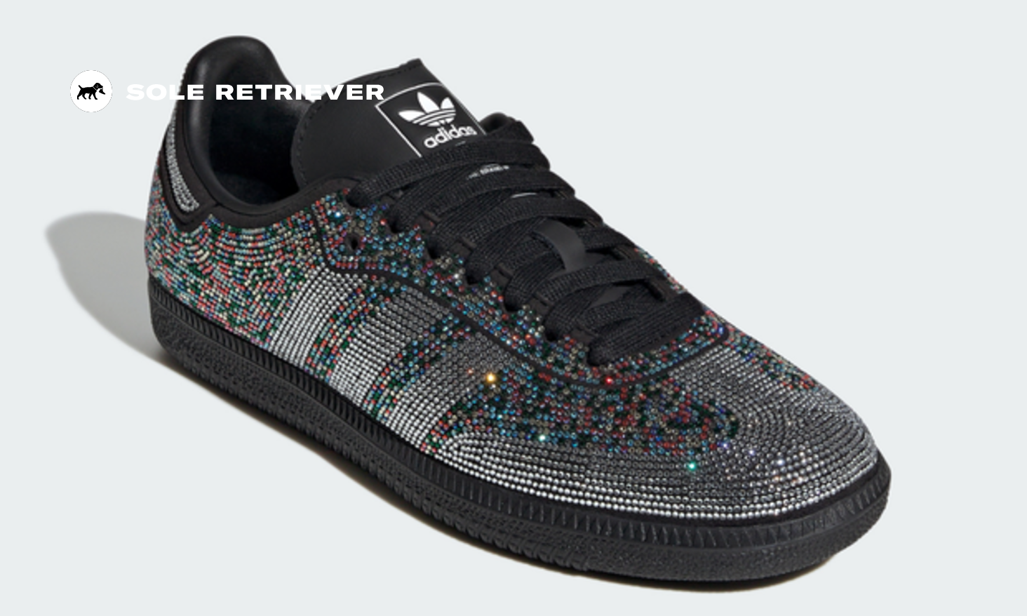 This adidas Samba is Covered in Rainbow Rhinestones