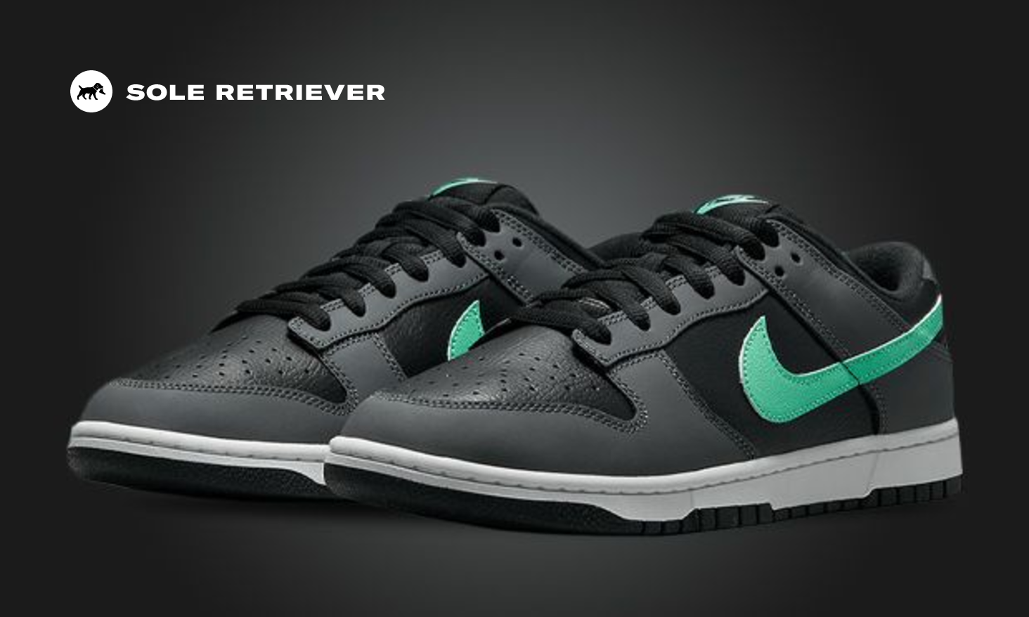 Green Glow Swooshes Contrast This Nike Dunk Low Colorway