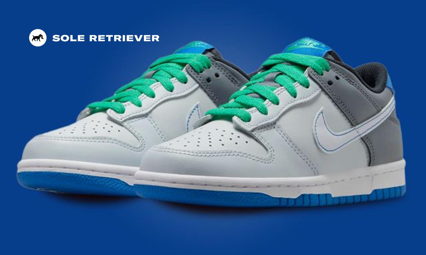 Shades Of Grey Blue And Green Dress This Kids Exclusive Nike Dunk Low