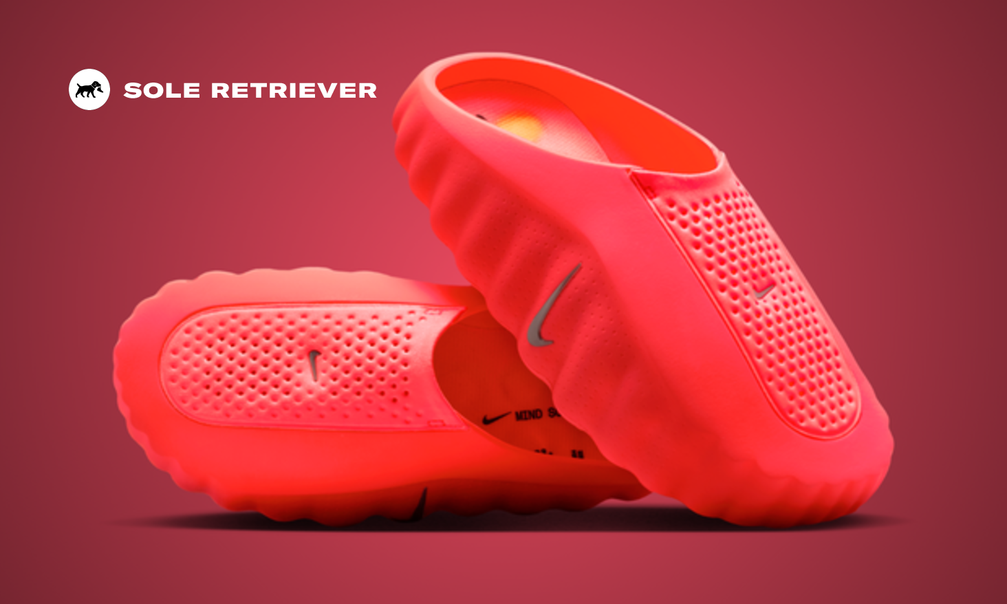 Nike Adds Solar Red Colorway to Mind 001 Recovery Slide Rollout