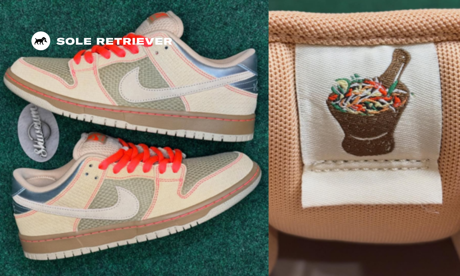 The Nike SB Dunk Low Thai Food is Designed Like a Woven Bag of Rice