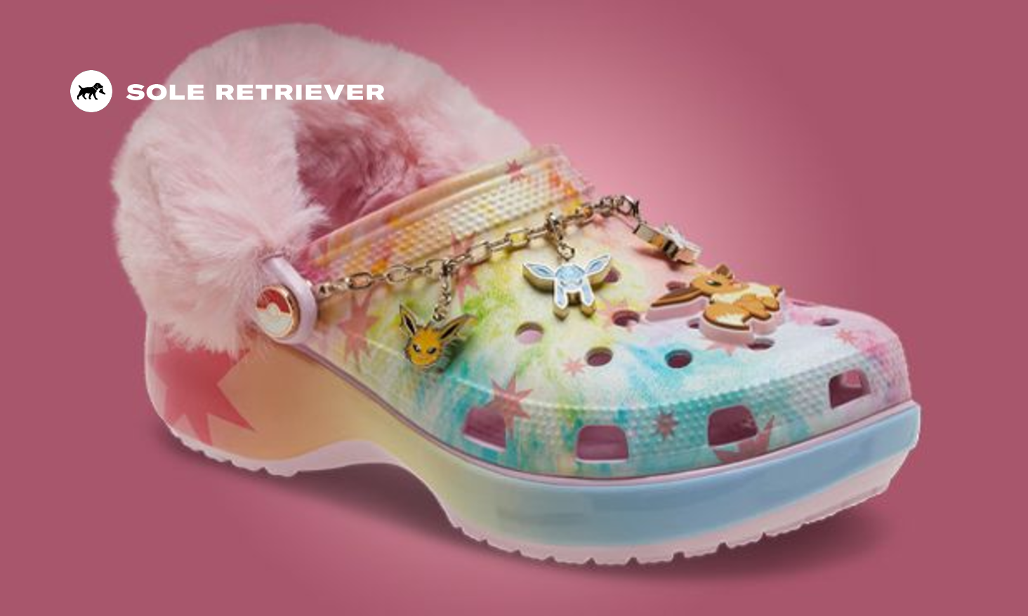 The Pokémon x Crocs Classic Platform Clog Eevee Releases June 2025