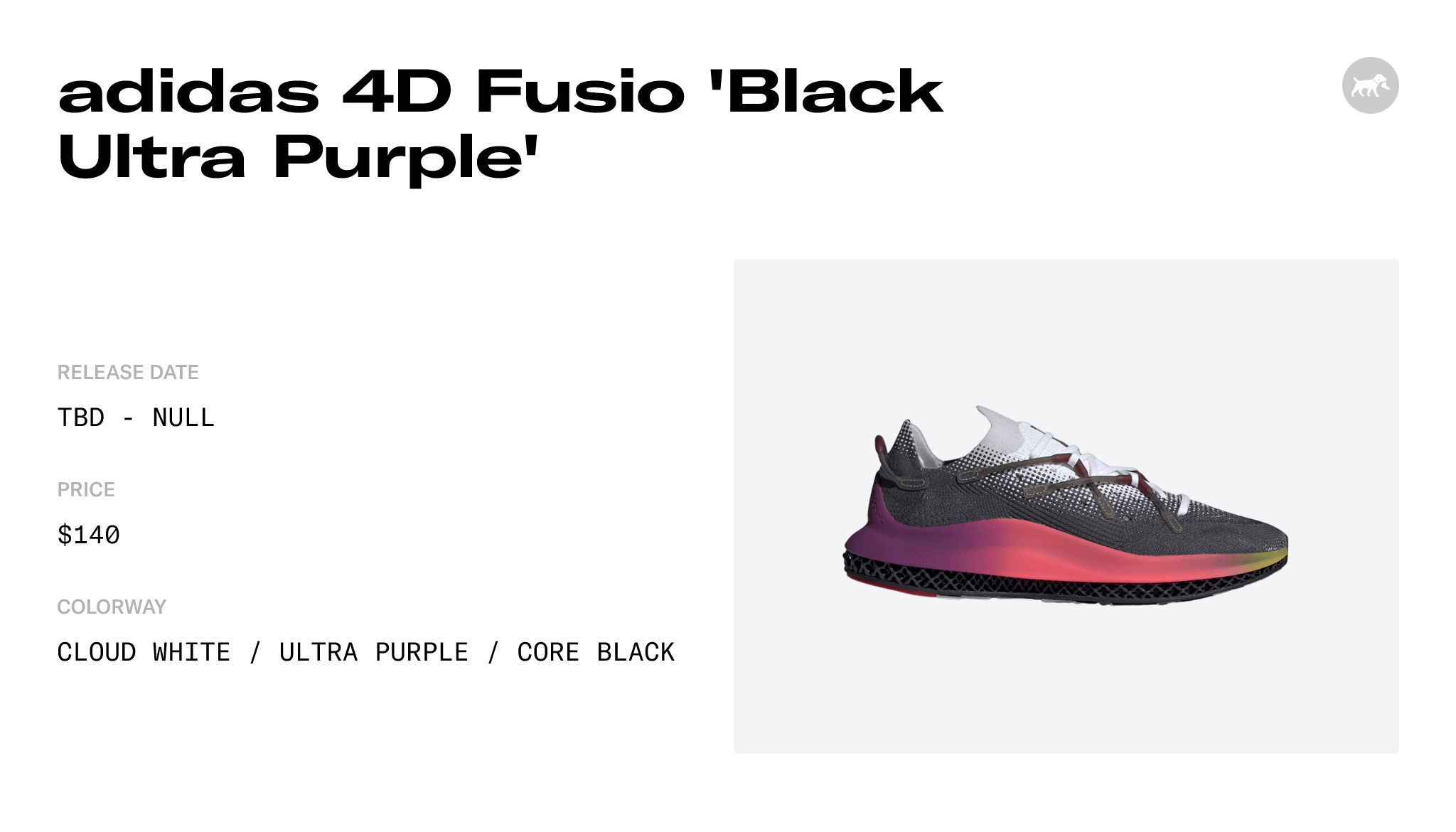 adidas 4D Fusio 'Black Ultra Purple' - FY3609 Release Info