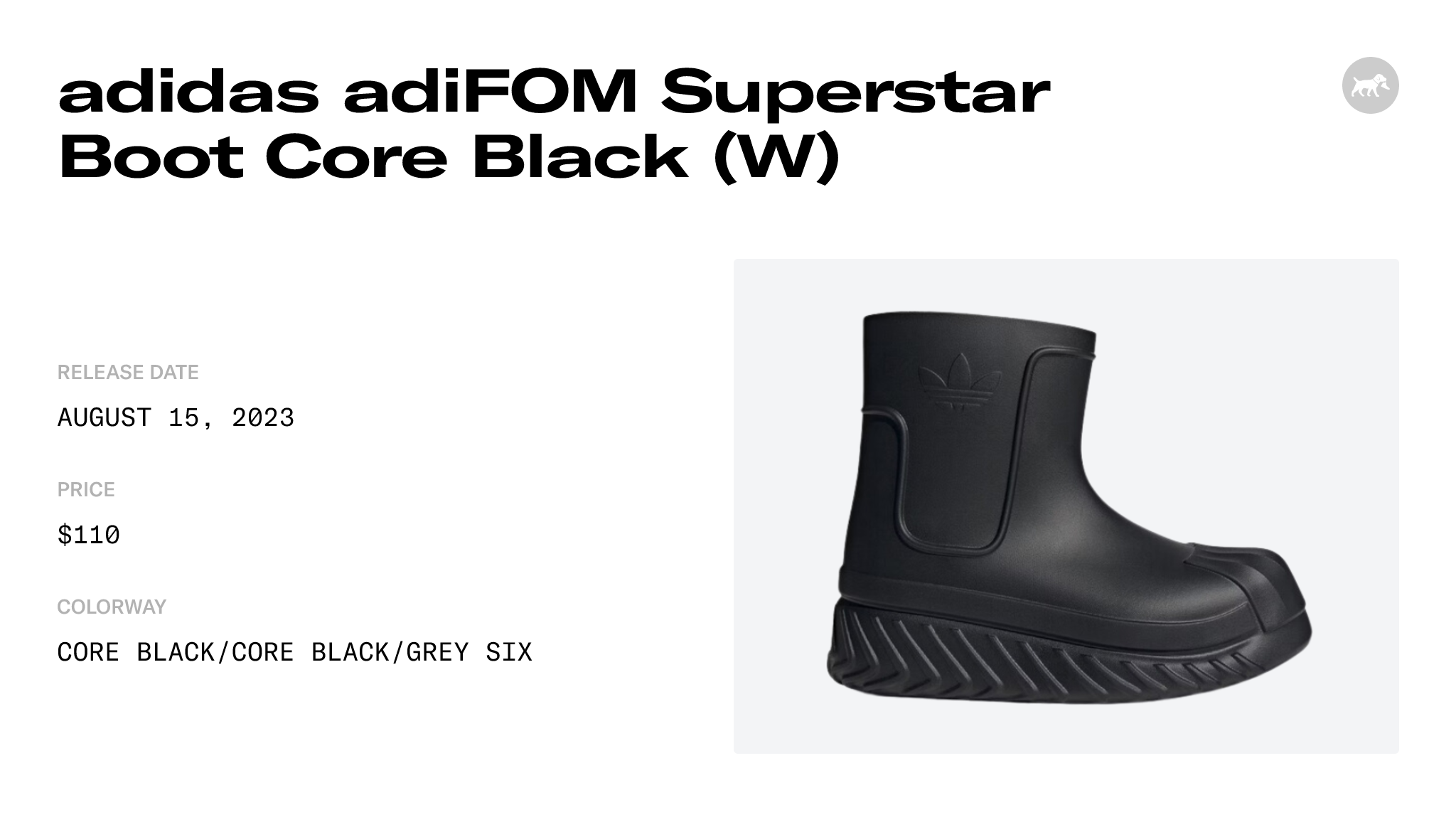 adidas adiFOM Superstar Boot Core Black (W) - IG3029