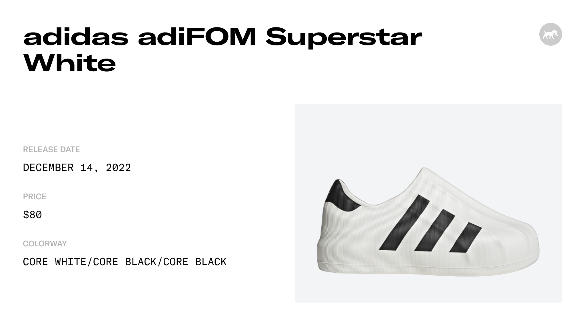 adidas adiFOM Superstar White - HQ8750 Release Info