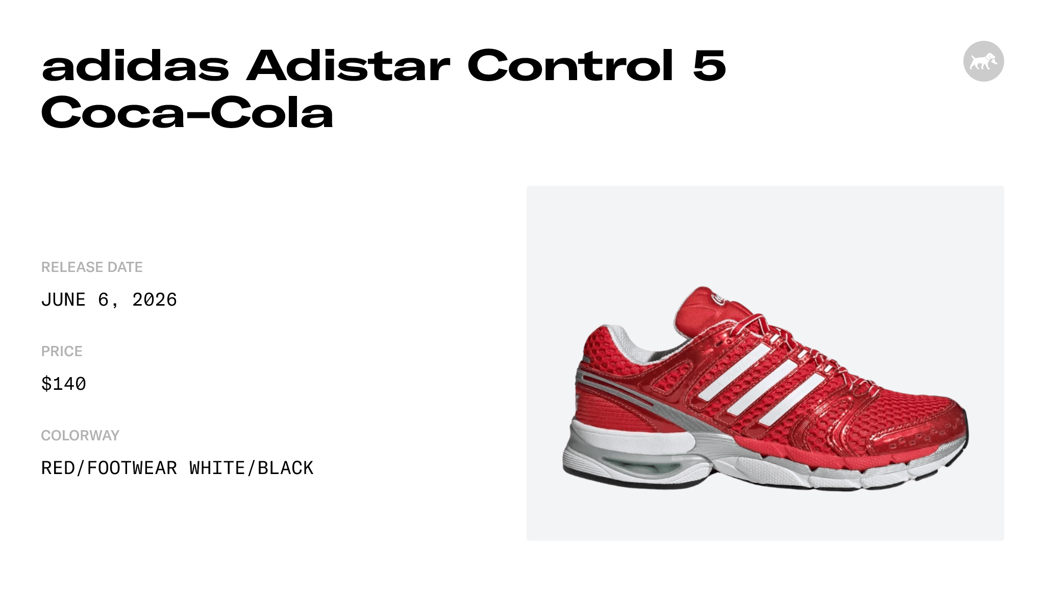adidas Adistar Control 5 Coca-Cola - KH6895 Release Info