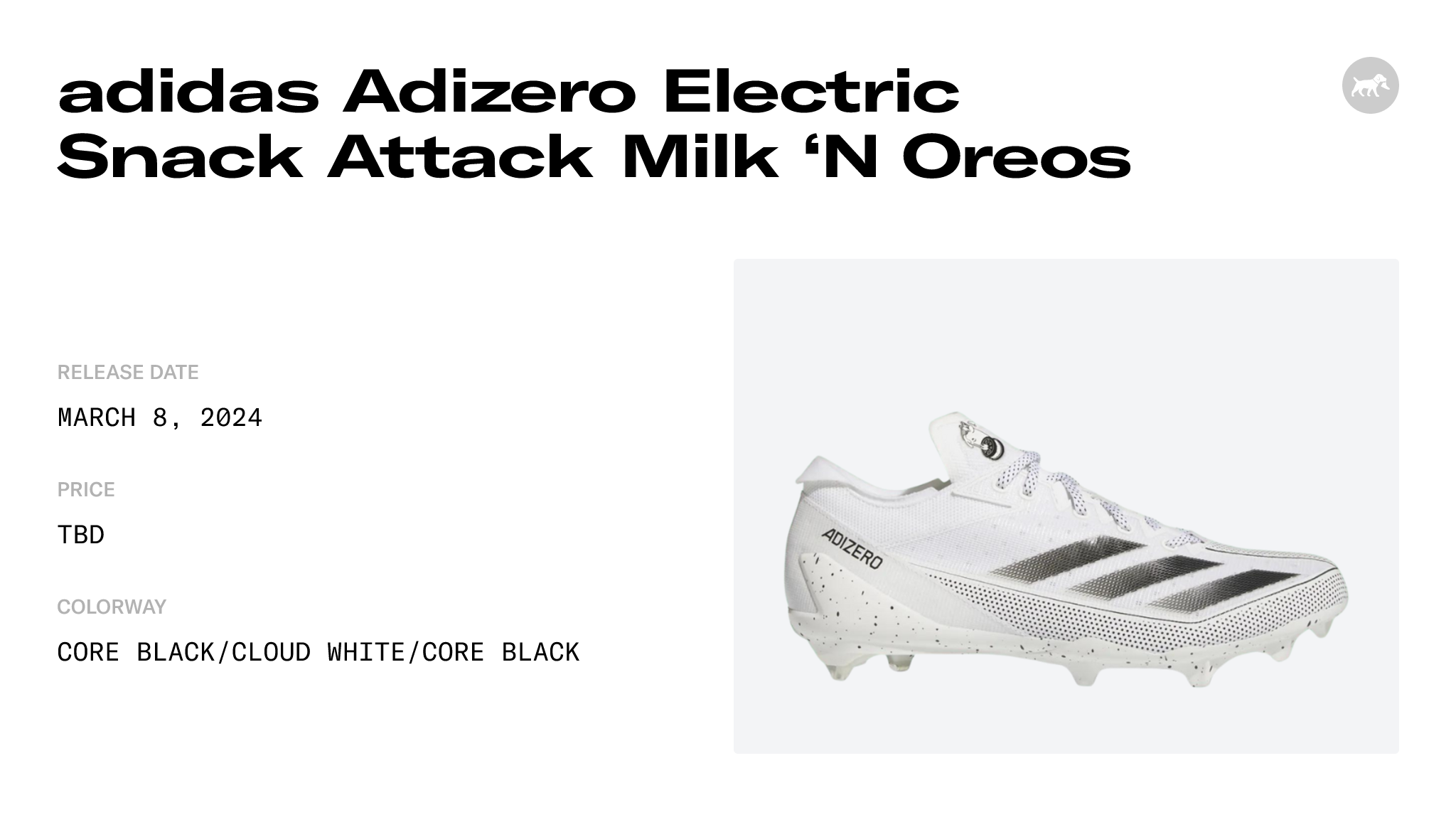 adidas Adizero Electric Snack Attack Milk ‘N Oreos - IE4401