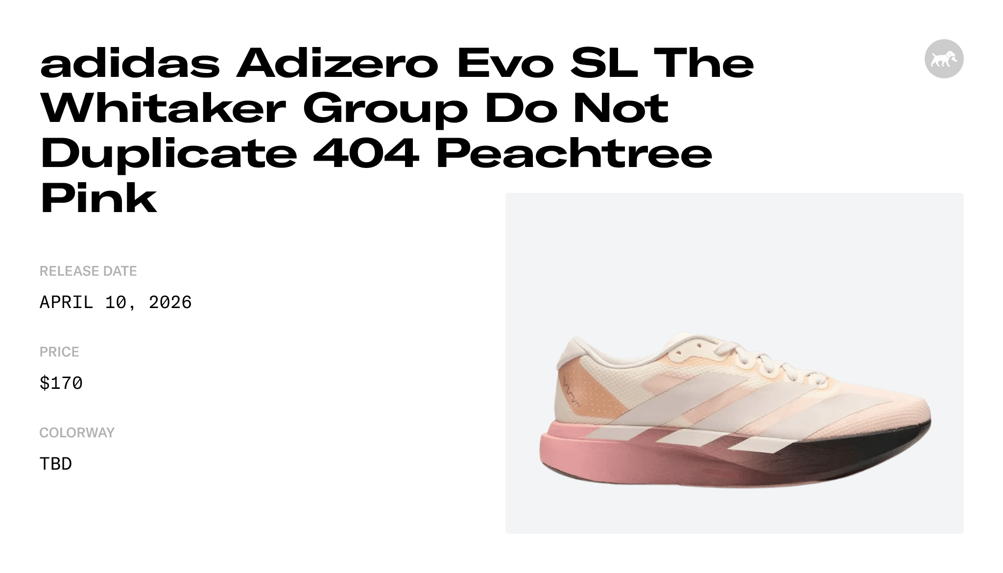 adidas Adizero Evo SL The Whitaker Group Do Not Duplicate 404 Peachtree ...