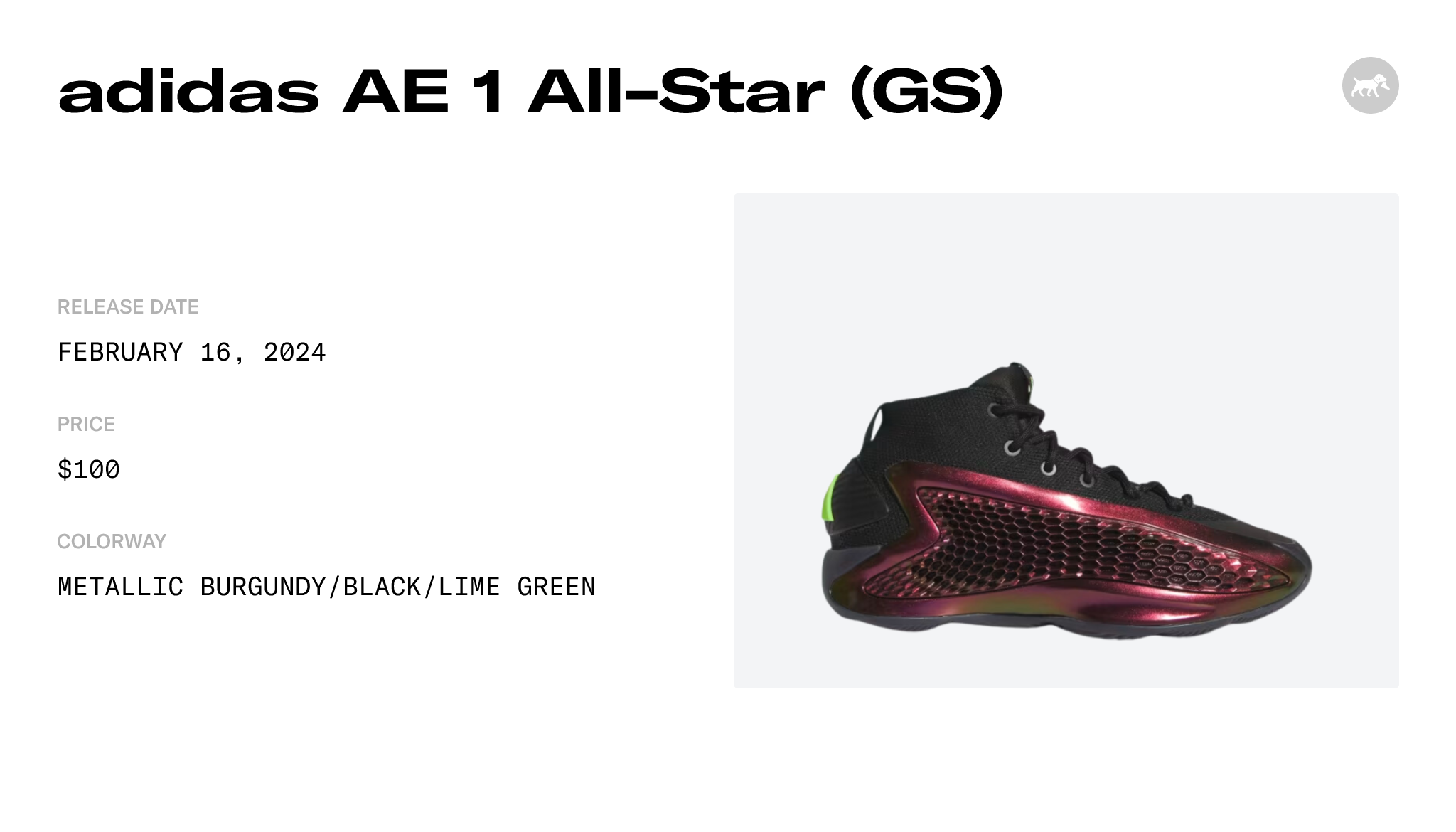 adidas AE 1 All-Star (GS) - IF1874 Raffles & Where to Buy