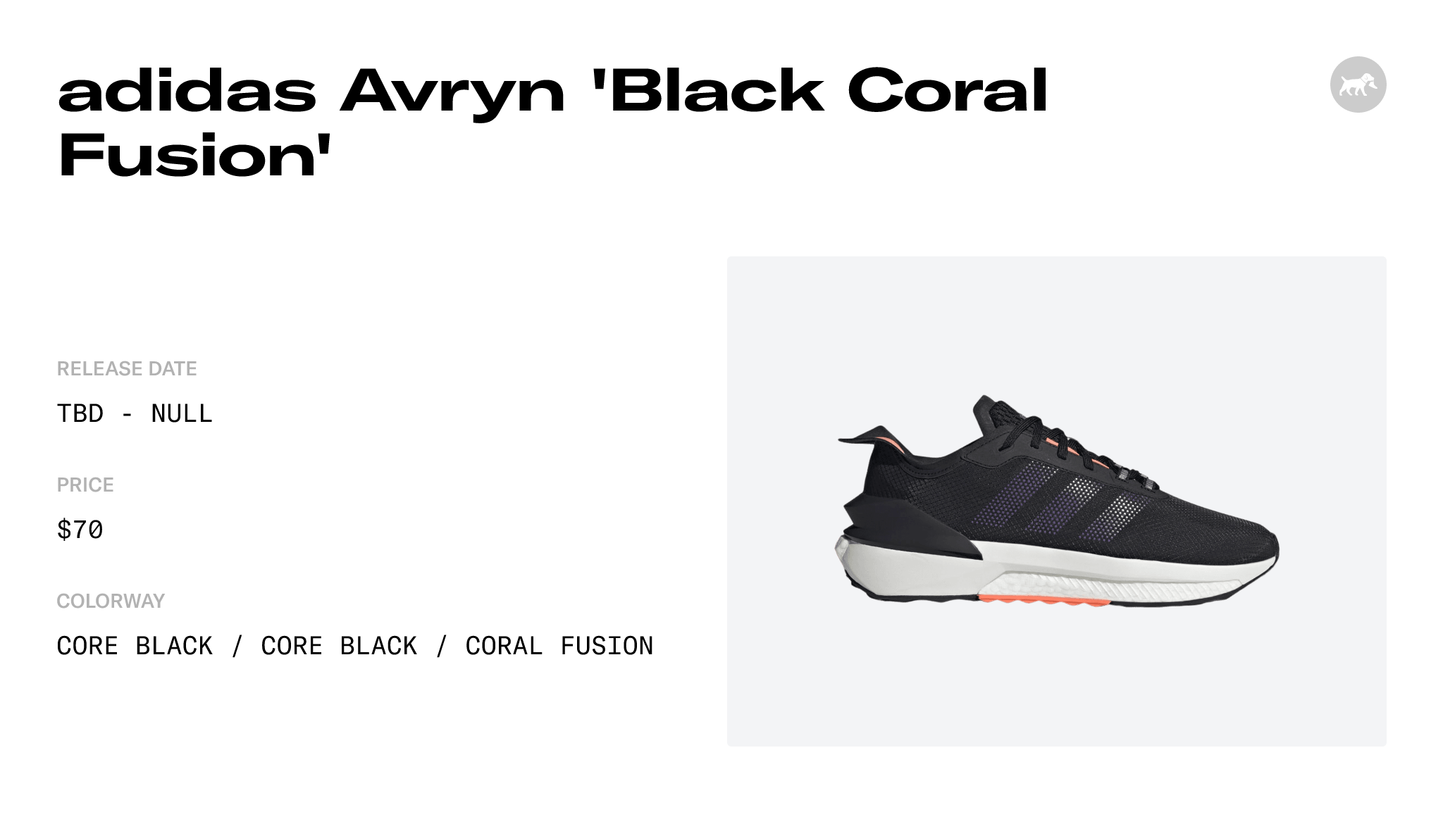 adidas Avryn 'Black Coral Fusion' - ID9423 Release Info
