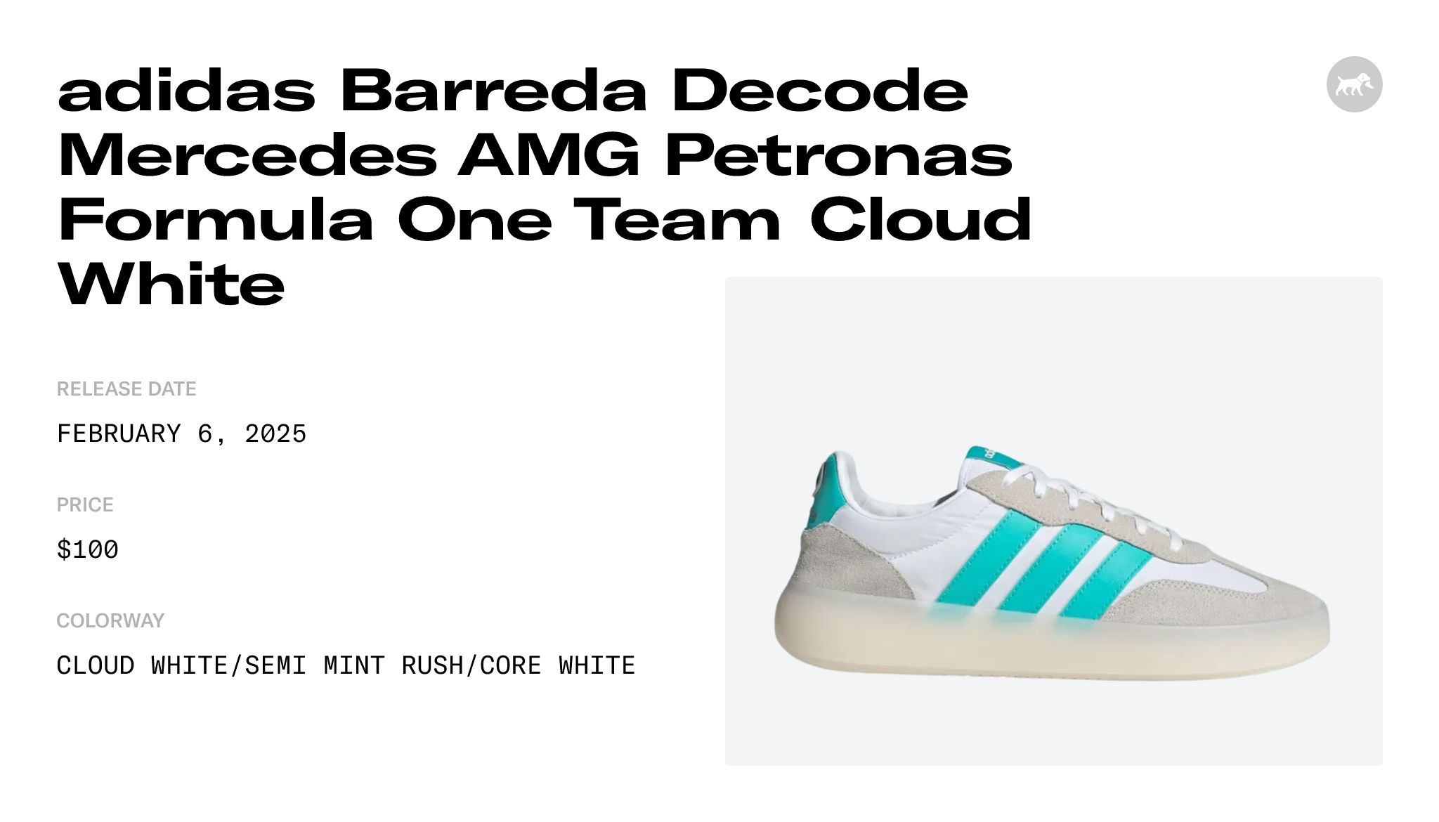 adidas Barreda Decode Mercedes AMG Petronas Formula One Team Cloud ...