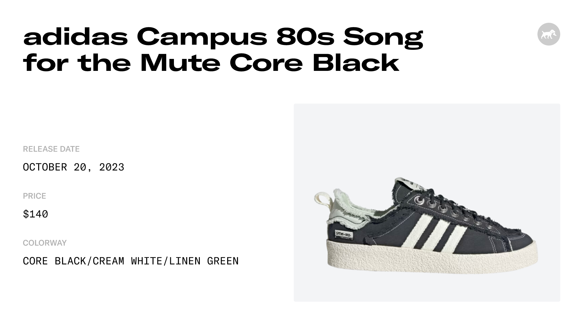 adidas Campus 80s Song for the Mute Core Black - ID4791