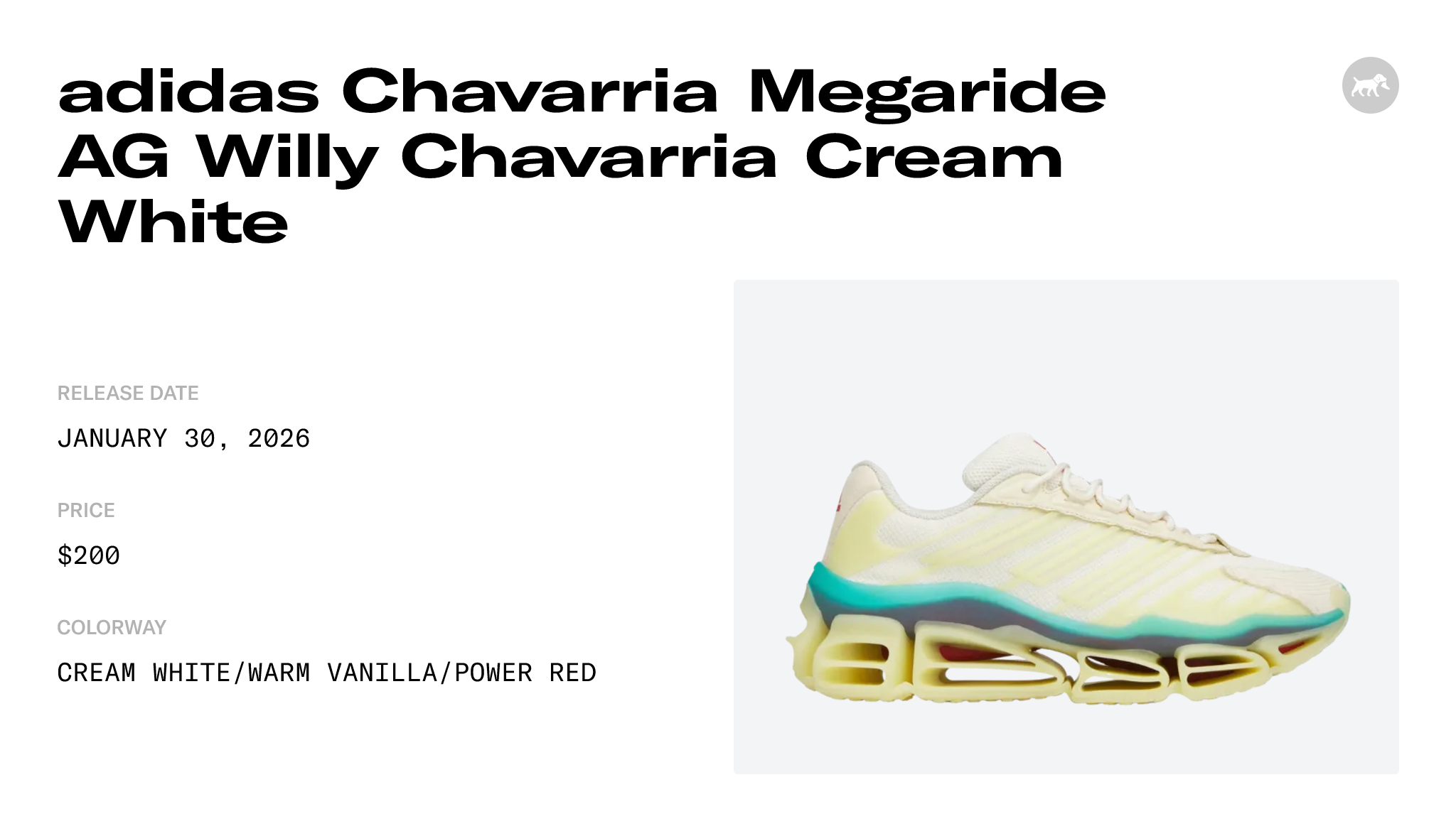 adidas Chavarria Megaride AG Willy Chavarria Cream White - KJ2040 Release Info