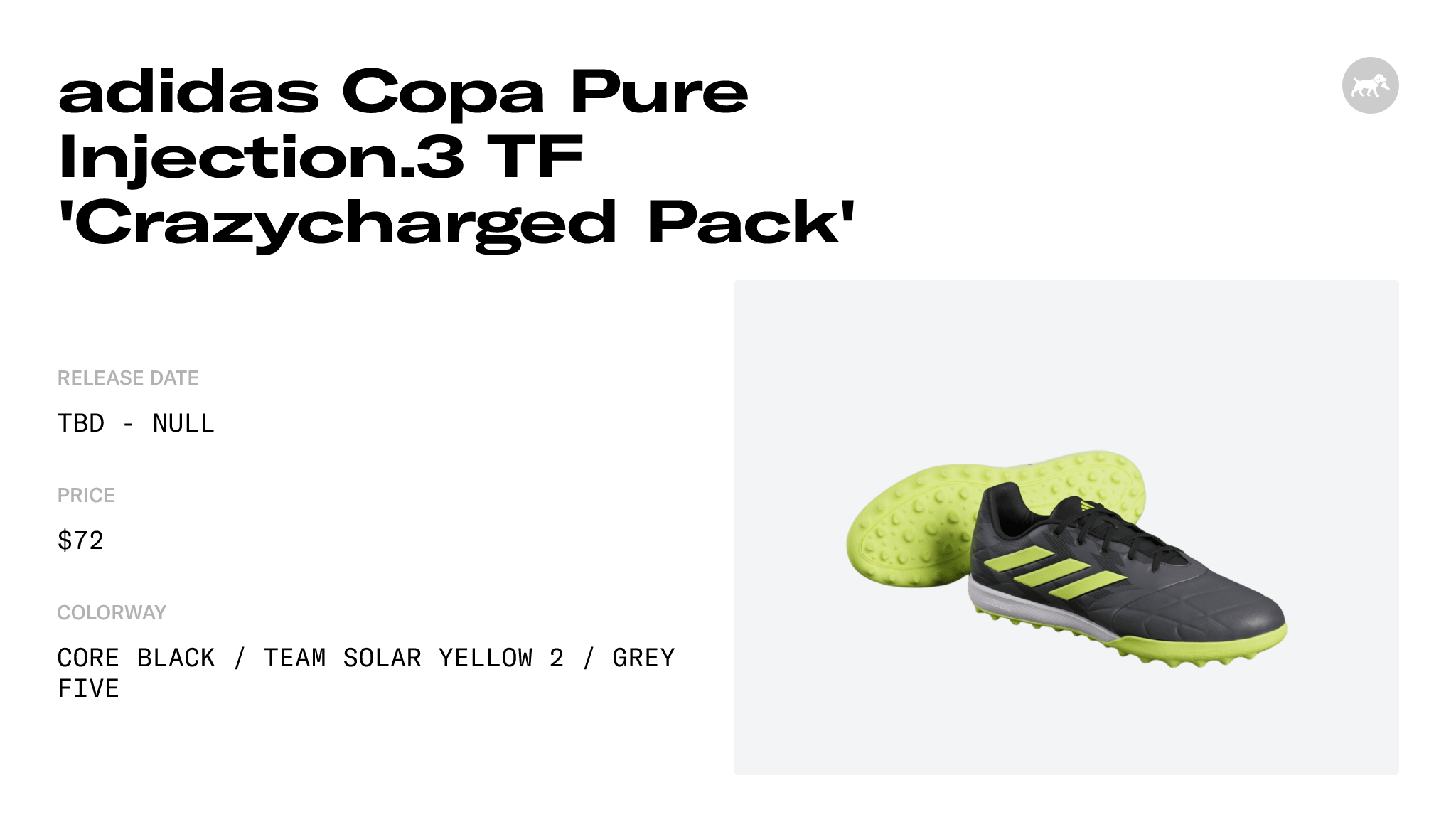 adidas Copa Pure Injection.3 TF 'Crazycharged Pack' - IG0773 Release Info