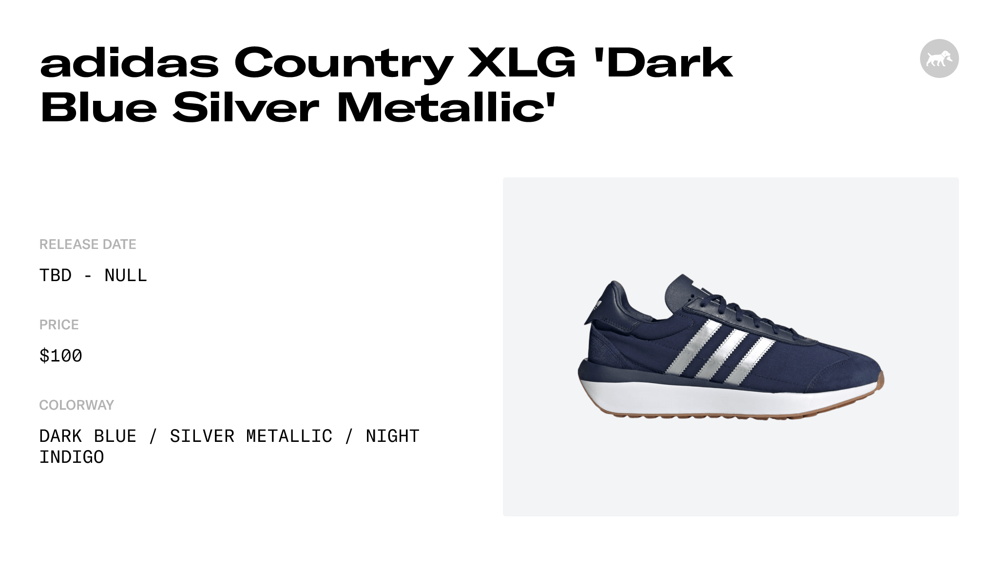 adidas Country XLG 'Dark Blue Silver Metallic' - ID0364 Release Info