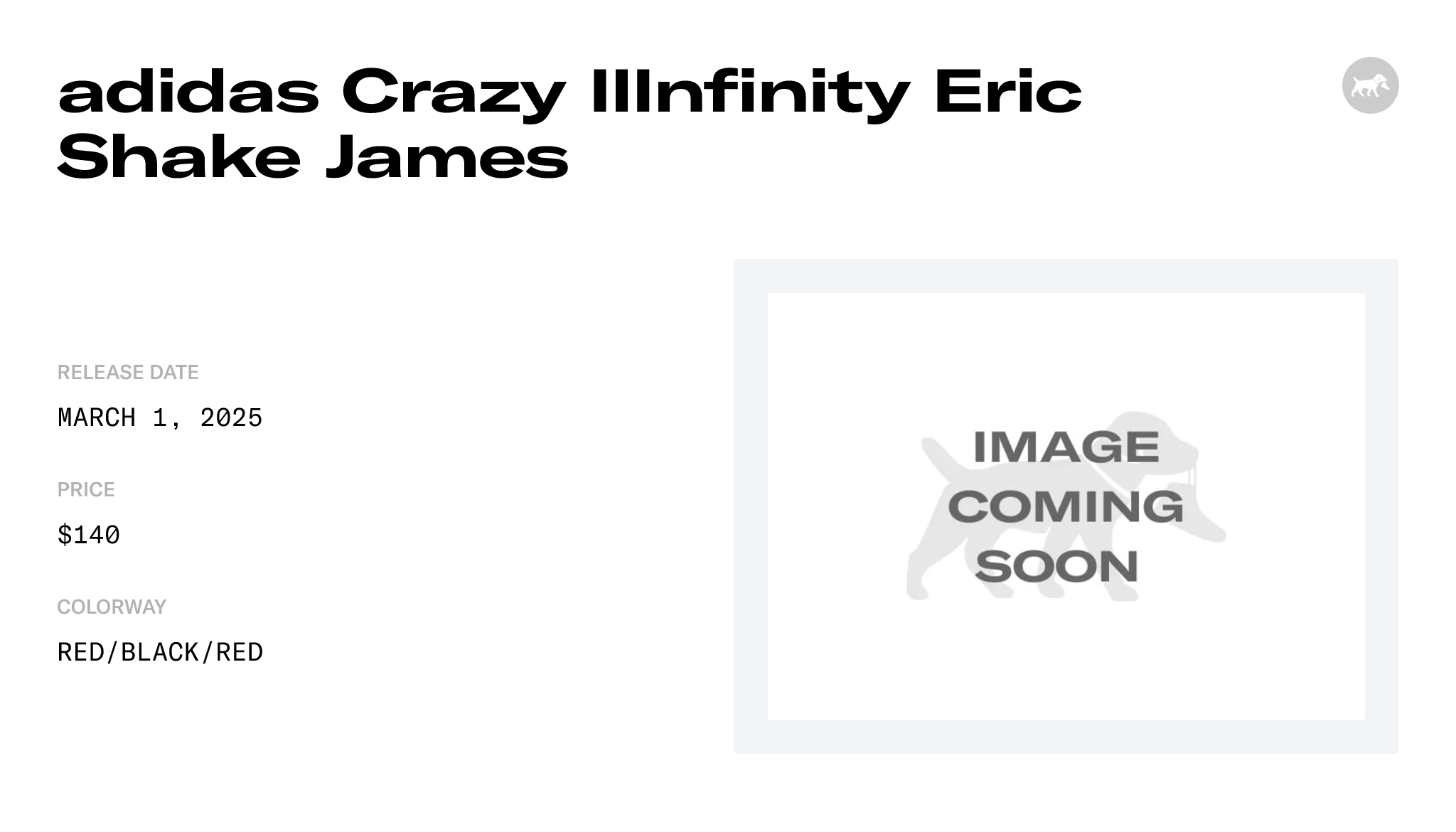 adidas Crazy IIInfinity Eric Shake James Raffles & Where to Buy