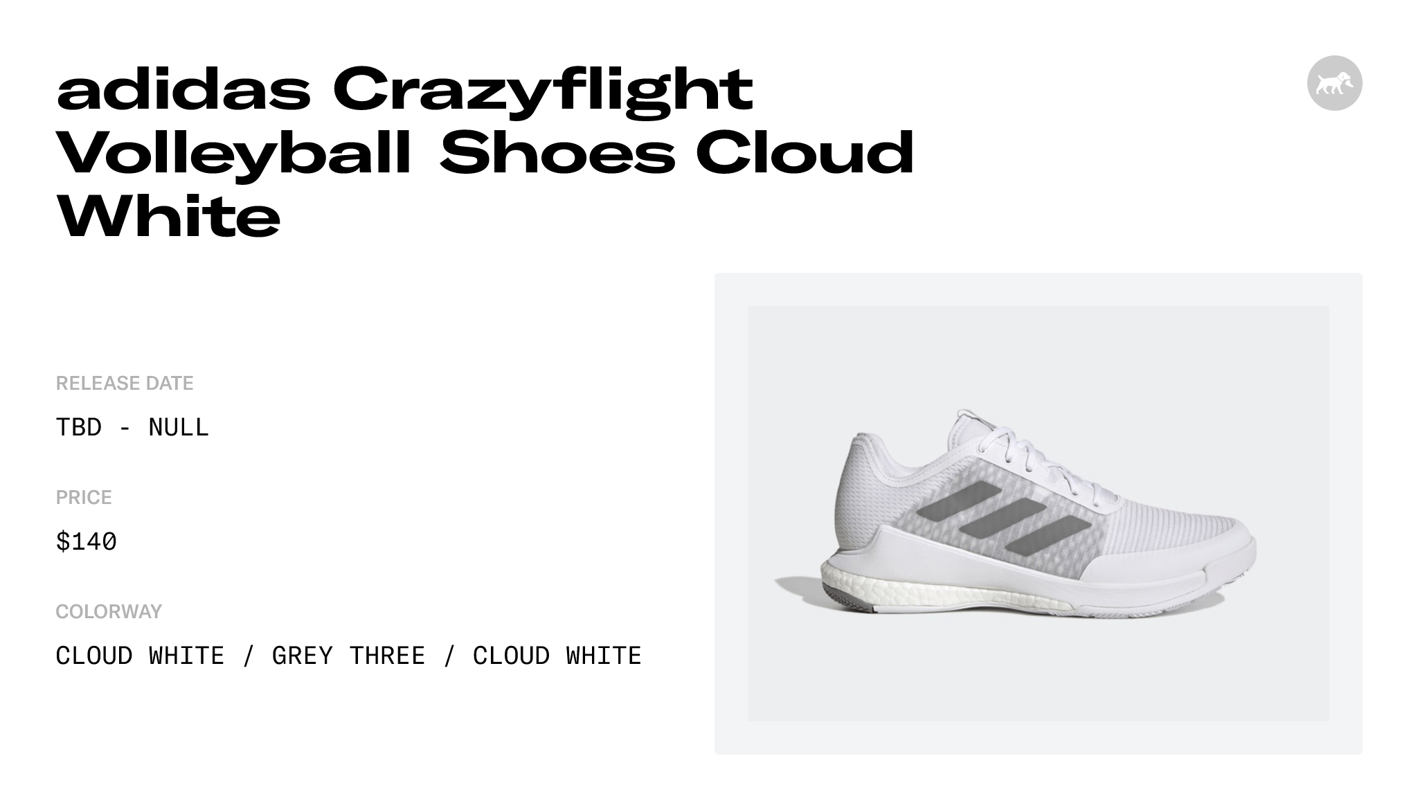 adidas Crazyflight Volleyball Shoes Cloud White - GX3743 Release Info
