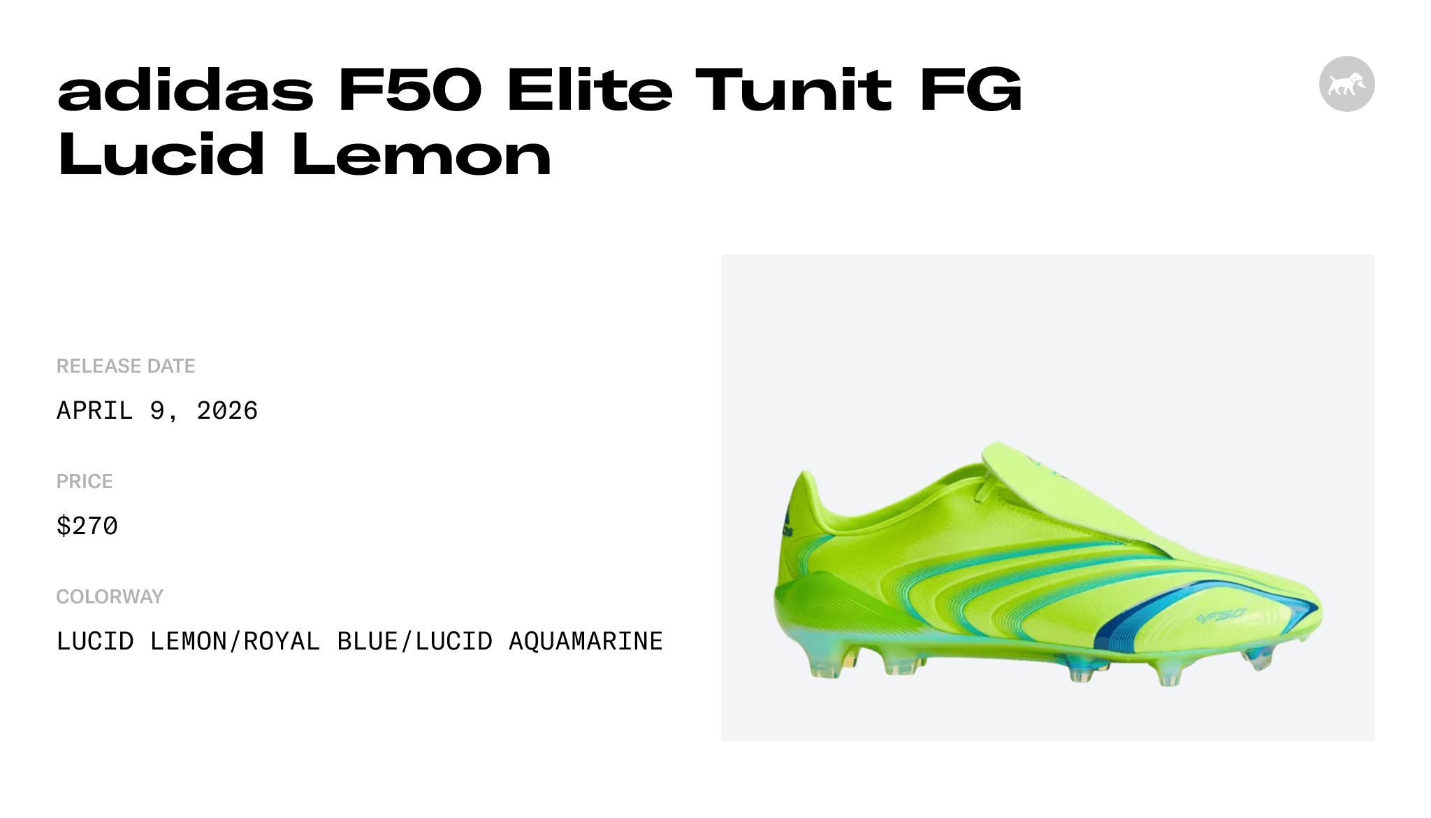 adidas F50 Elite Tunit FG Lucid Lemon - IH8942 Raffles & Where to Buy