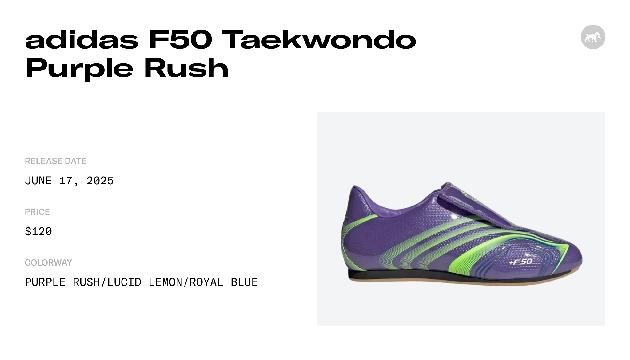 adidas F50 Taekwondo Purple Rush - JR6025 Raffles & Where to Buy