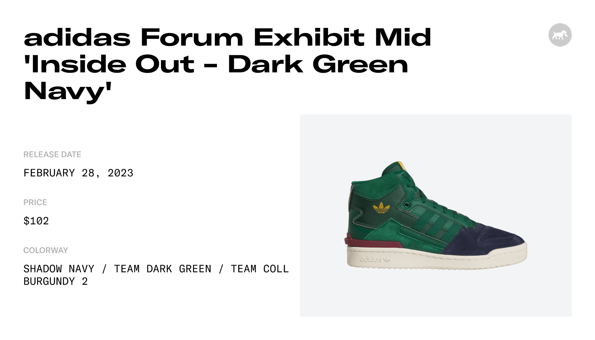 adidas Forum Exhibit Mid 'Inside Out - Dark Green Navy' - FZ6278