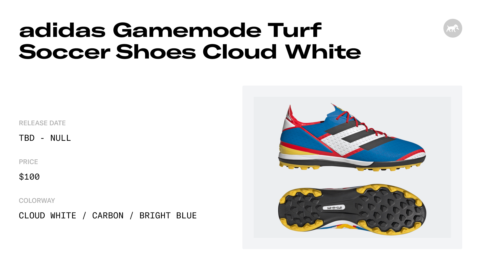 adidas Gamemode Turf Soccer Shoes Cloud White - GV6866 Release Info