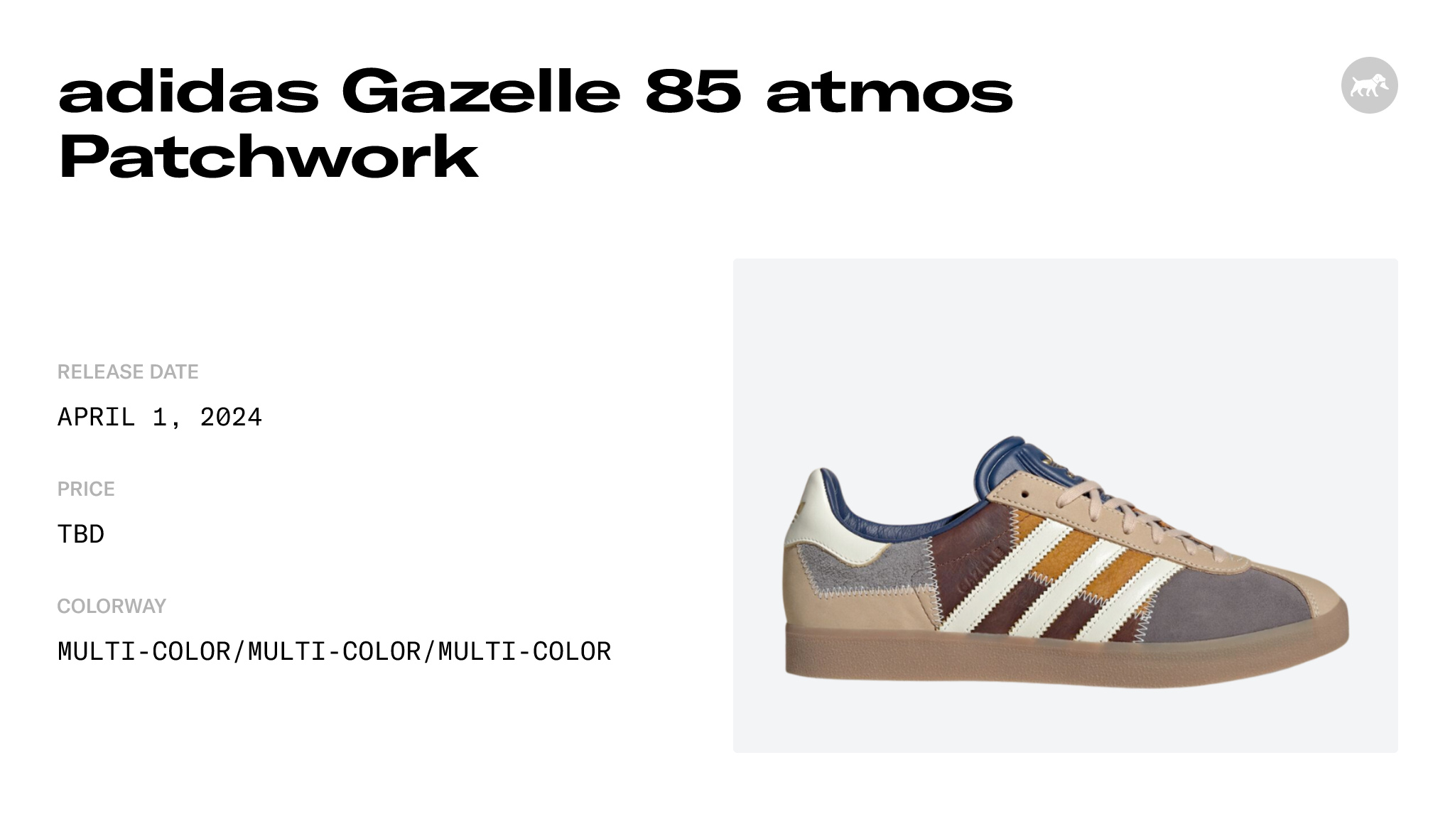 adidas Gazelle 85 atmos Patchwork - II0002 Release Info
