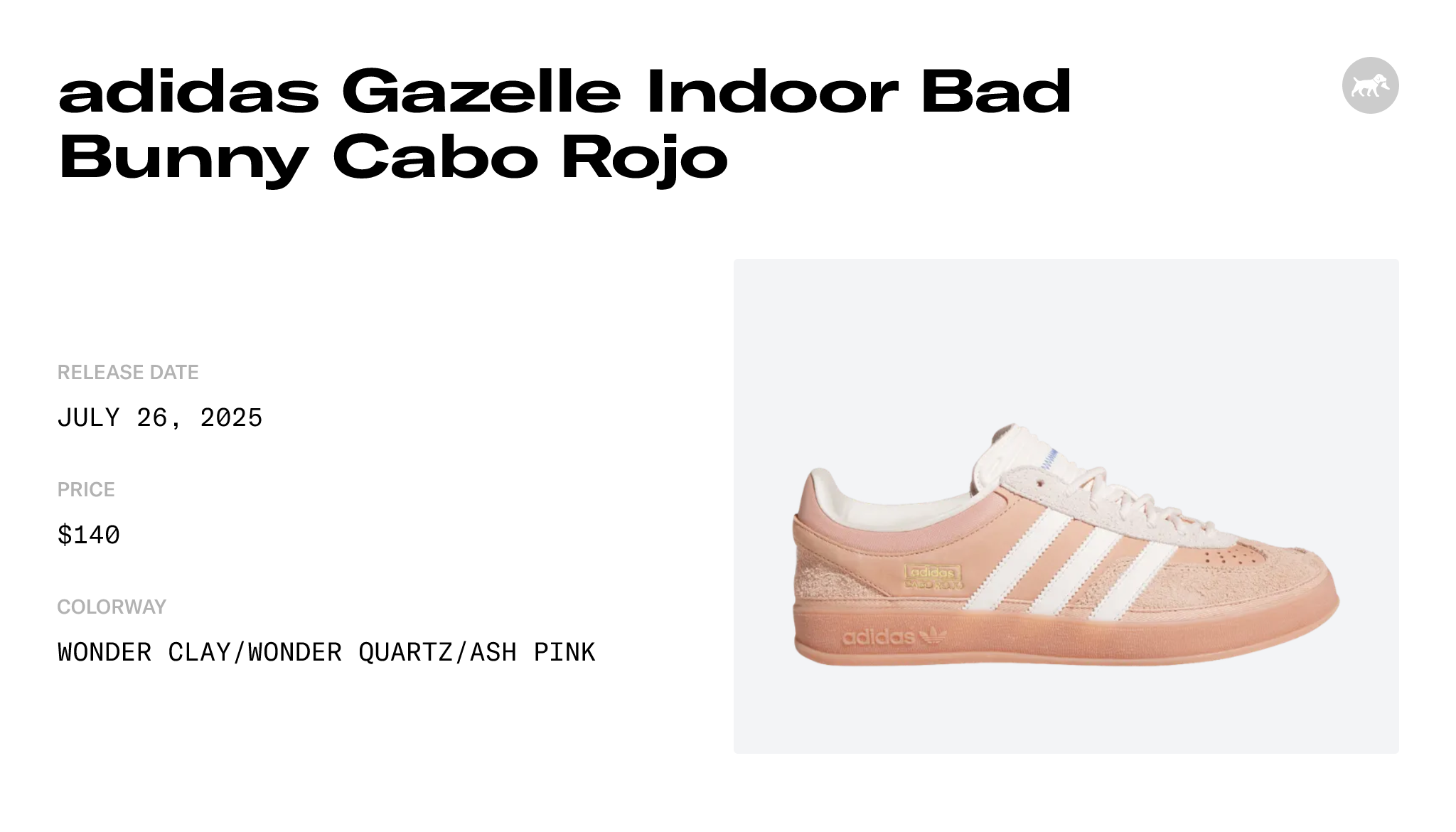 adidas Gazelle Indoor Bad Bunny Cabo Rojo - JS5052 Release Info