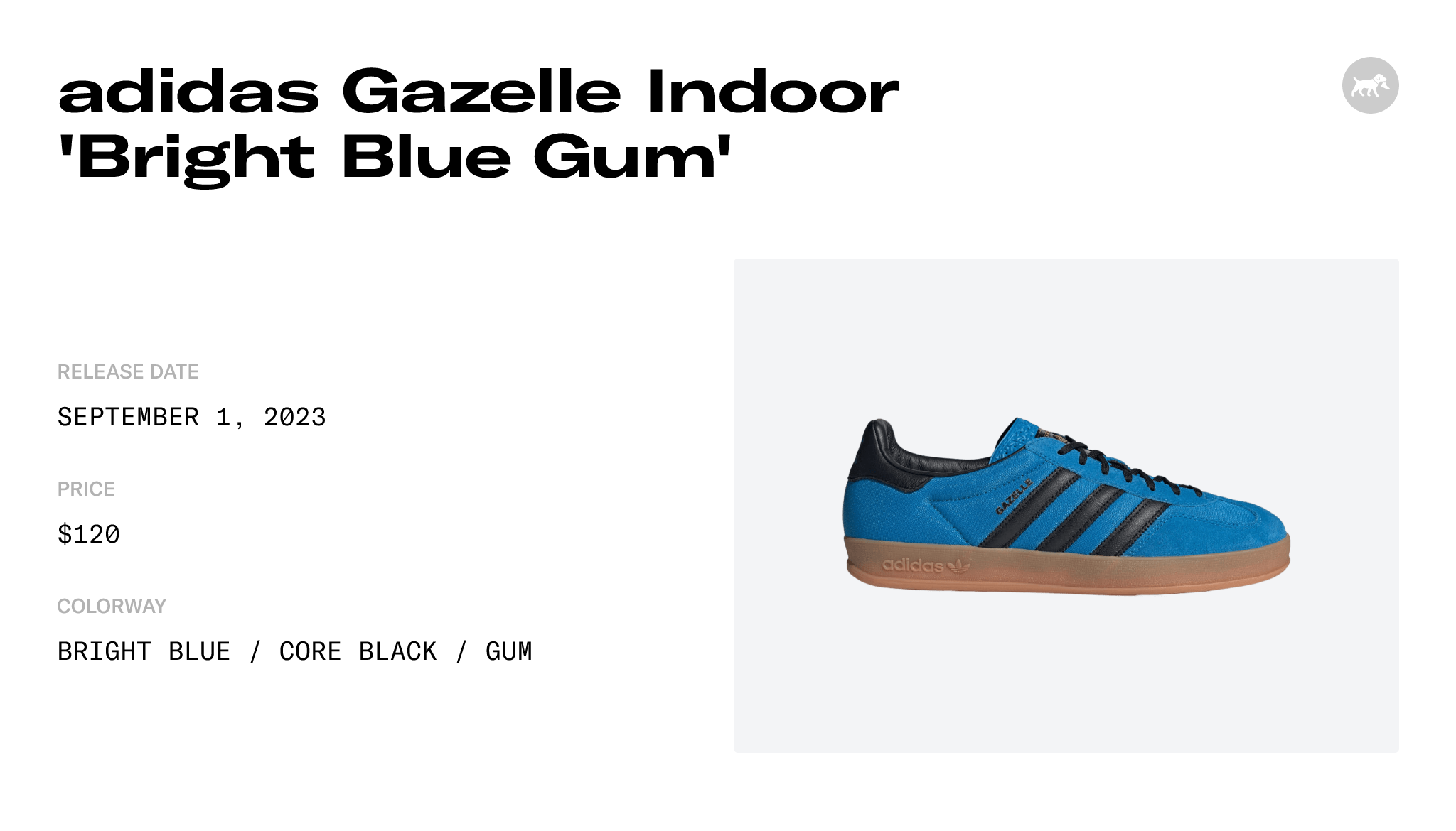 adidas Gazelle Indoor 'Bright Blue Gum' - IG4998 Release Info