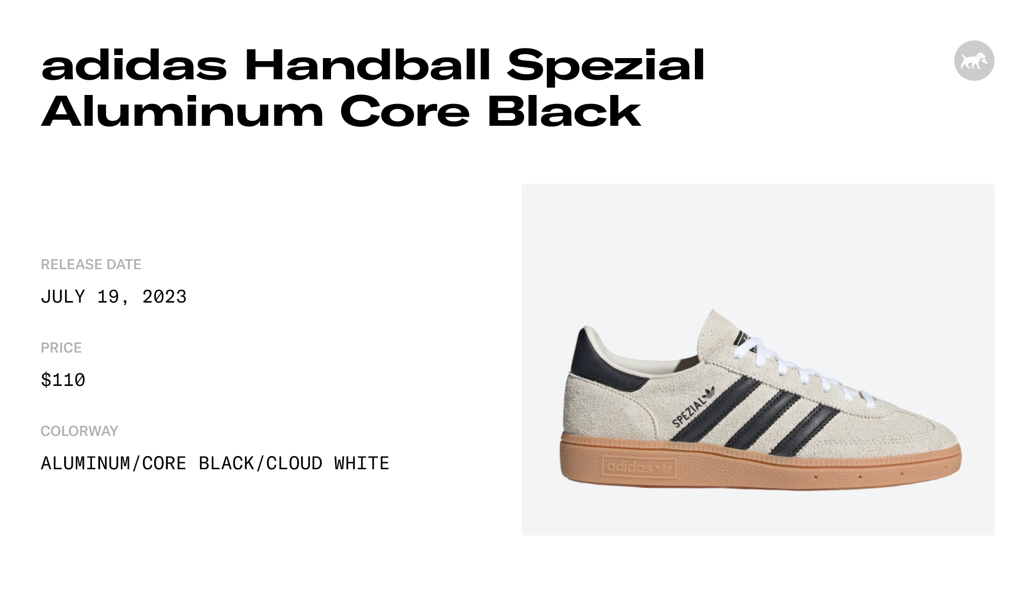adidas Handball Spezial Aluminum Core Black - IF6562