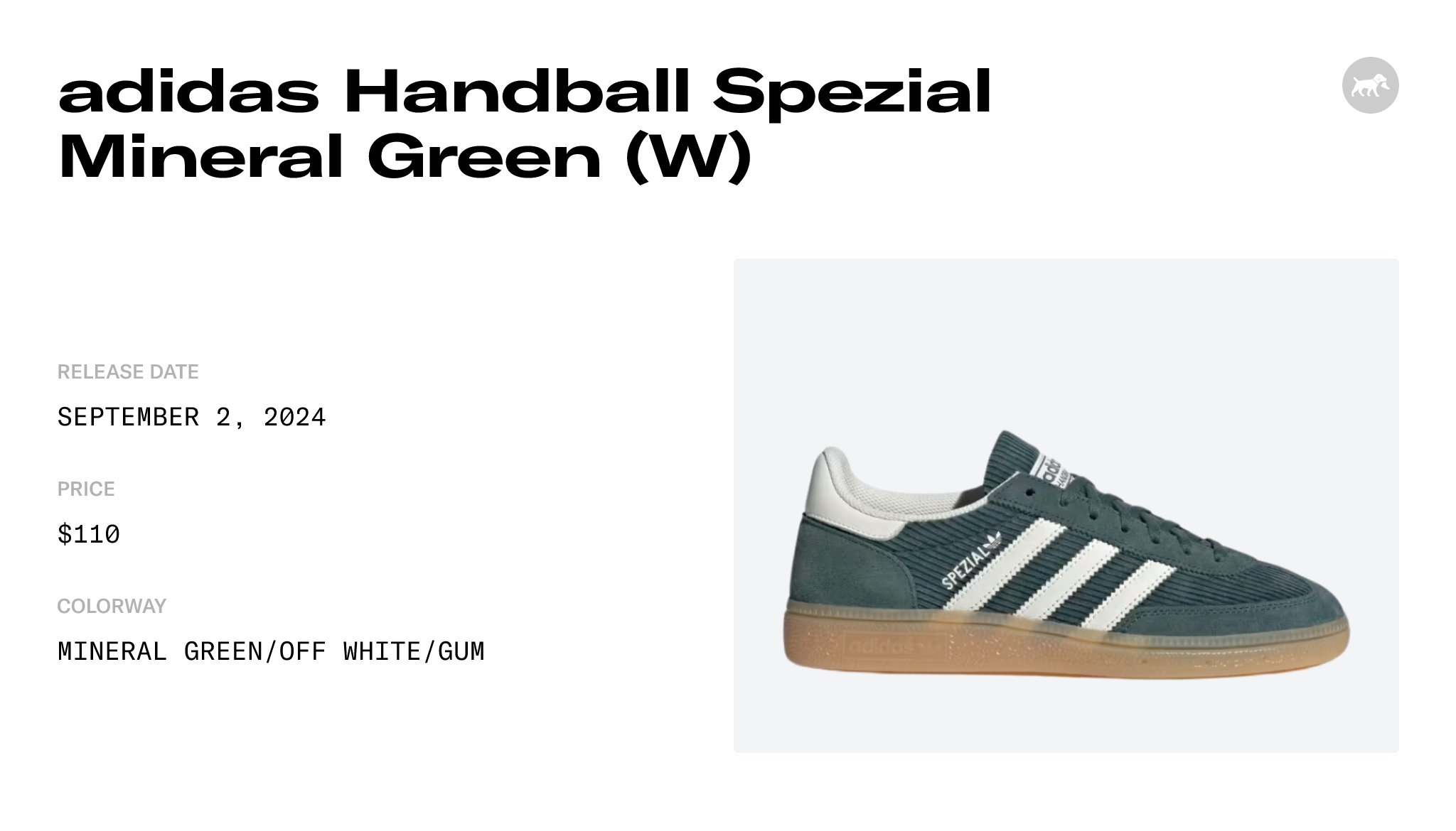 adidas Handball Spezial Mineral Green (W) - IG1976