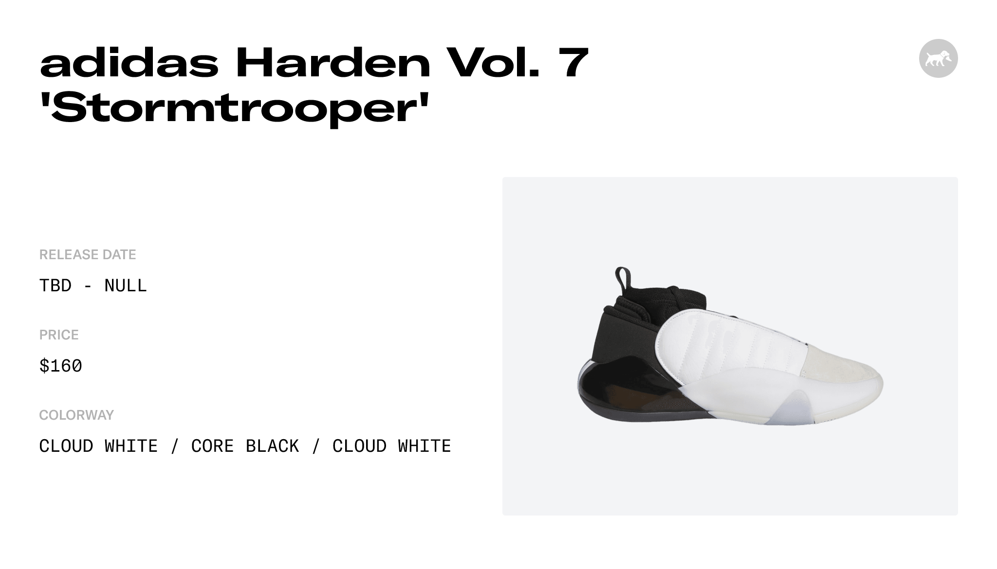 adidas Harden Vol. 7 'Stormtrooper' - HQ3425 Release Info