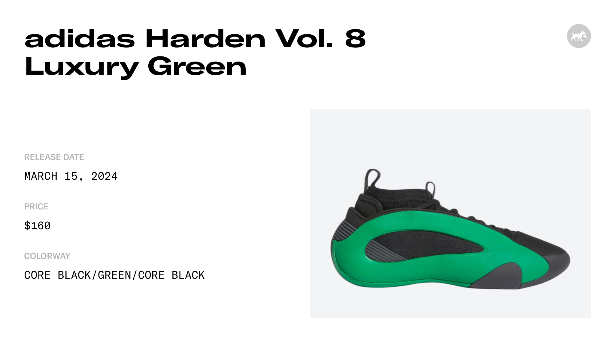 adidas Harden Vol. 8 Luxury Green - IE2693 Raffles & Where to Buy