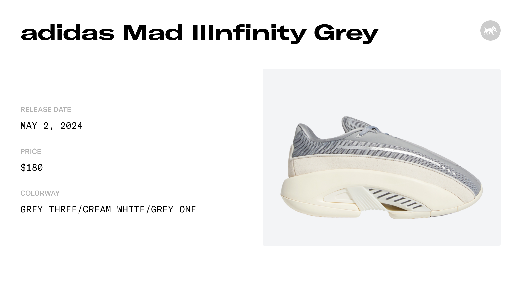 adidas Mad IIInfinity Grey - IF4439 Raffles & Where to Buy