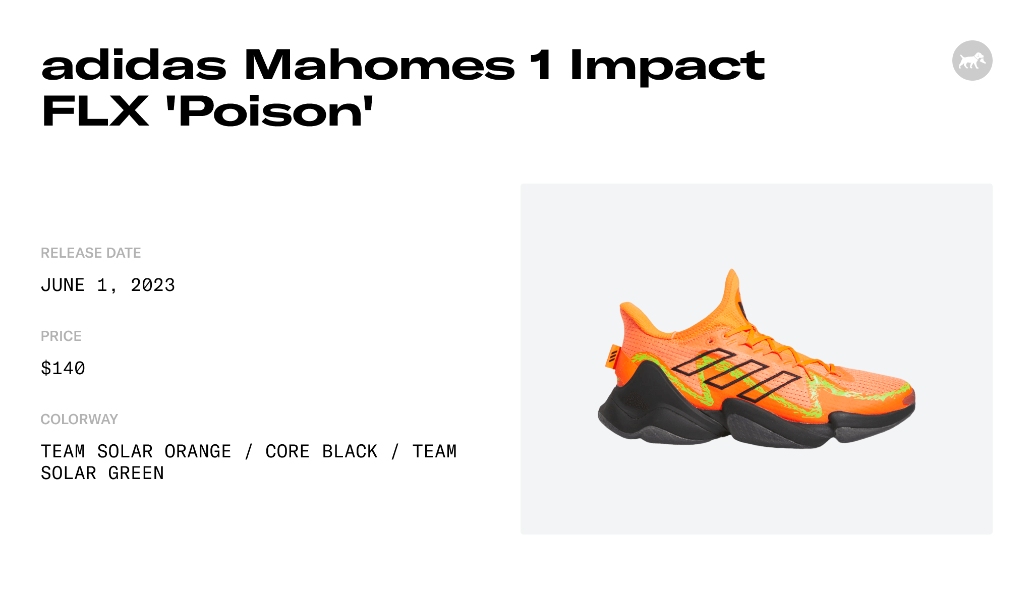 adidas Mahomes 1 Impact FLX 'Poison' - IF4806 Raffles & Where to Buy