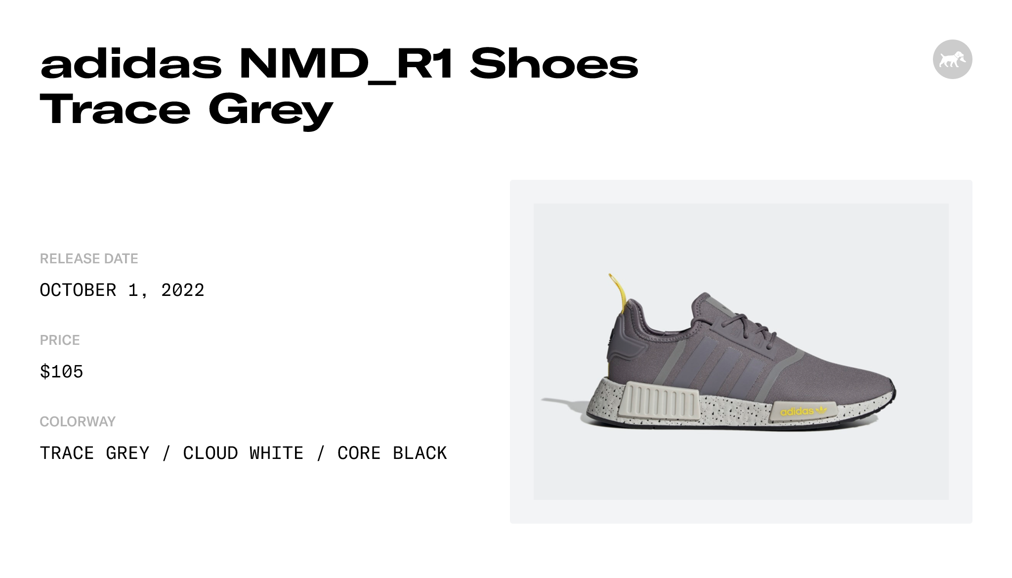adidas NMD_R1 Shoes Trace Grey - GX9534 Release Info