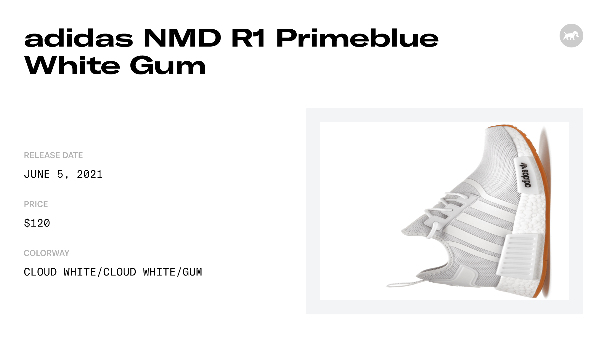 adidas NMD R1 Primeblue White Gum - GZ9260 Raffles & Where to Buy