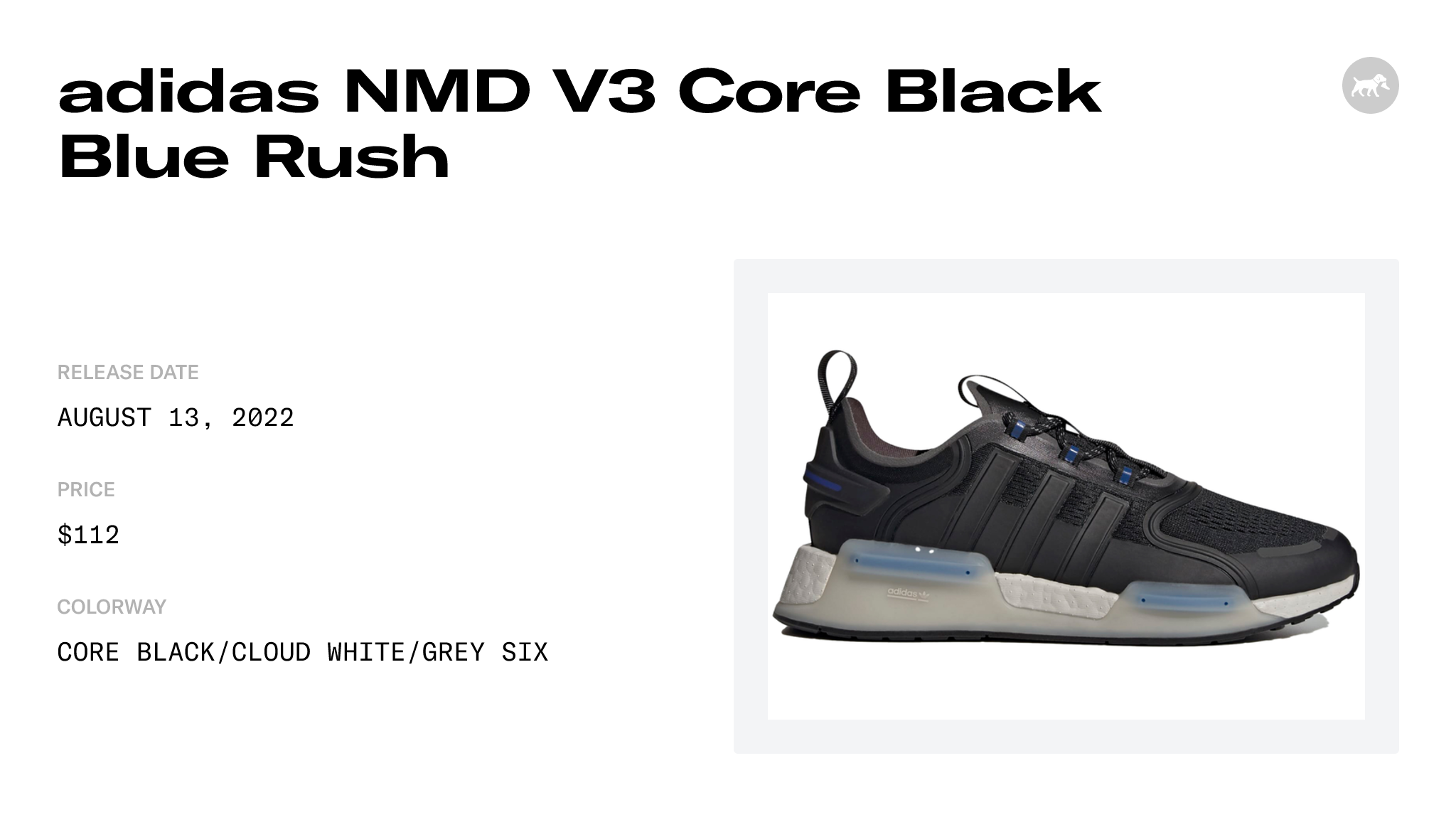 adidas NMD V3 Core Black Blue Rush - HP4316 Raffles & Where to Buy