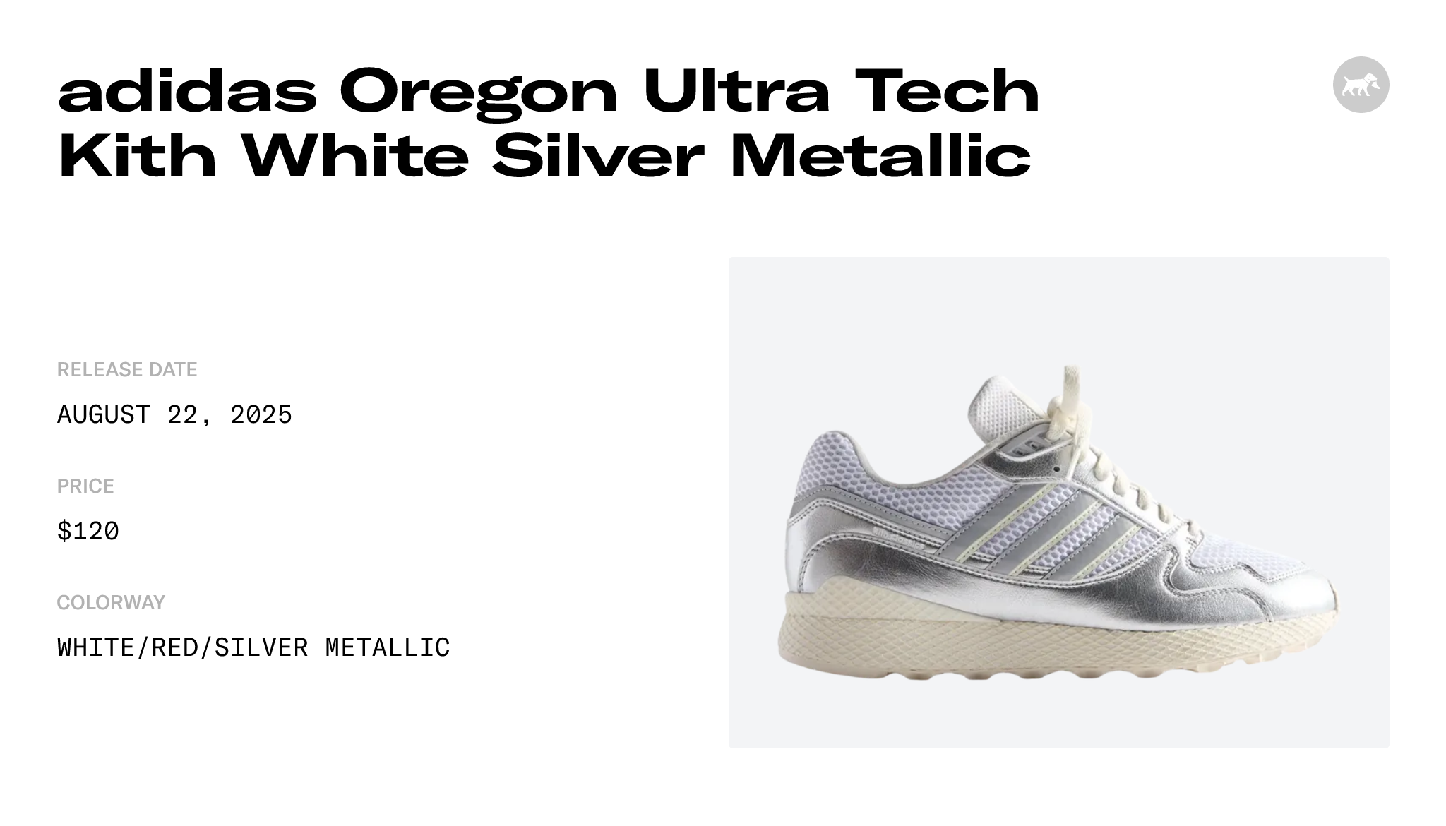 adidas Oregon Ultra Tech Kith White Silver Metallic - JQ9295