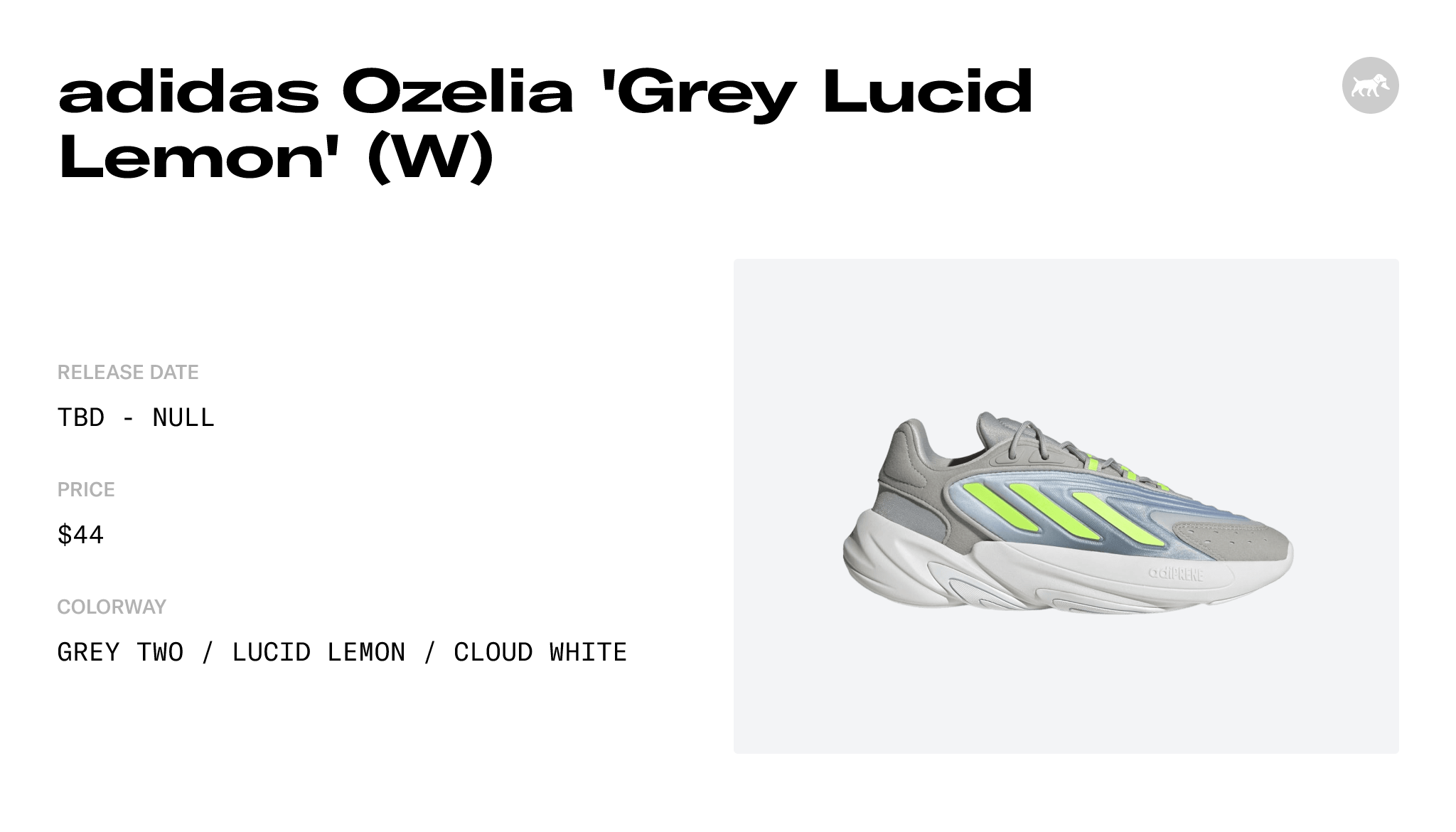 adidas Ozelia 'Grey Lucid Lemon' (W) - IE9524 Release Info